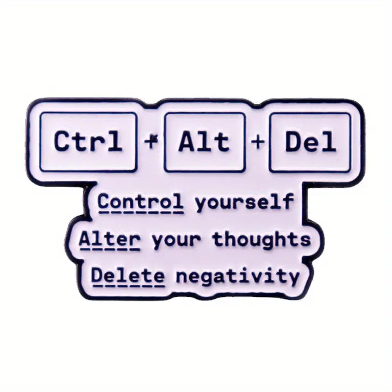 Ctrl + Alt + Del Enamel Pin – Broochat Store | متجر بروشات